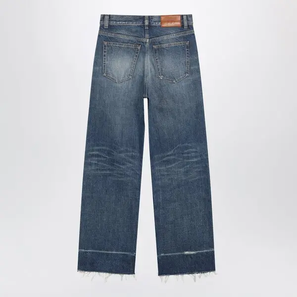Chloé Cotton Denim Bootcut Jeans - Blue