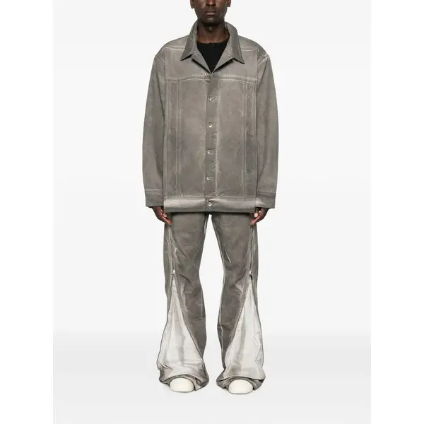 Rick Owens Grey Jackets Denim Jackets