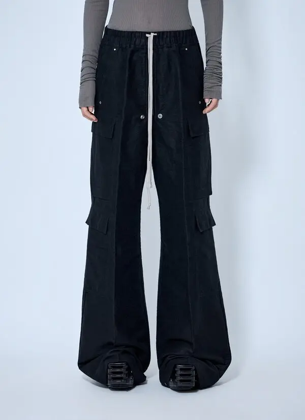 Rick Owens Wide-leg Cargobelas Trousers - Black