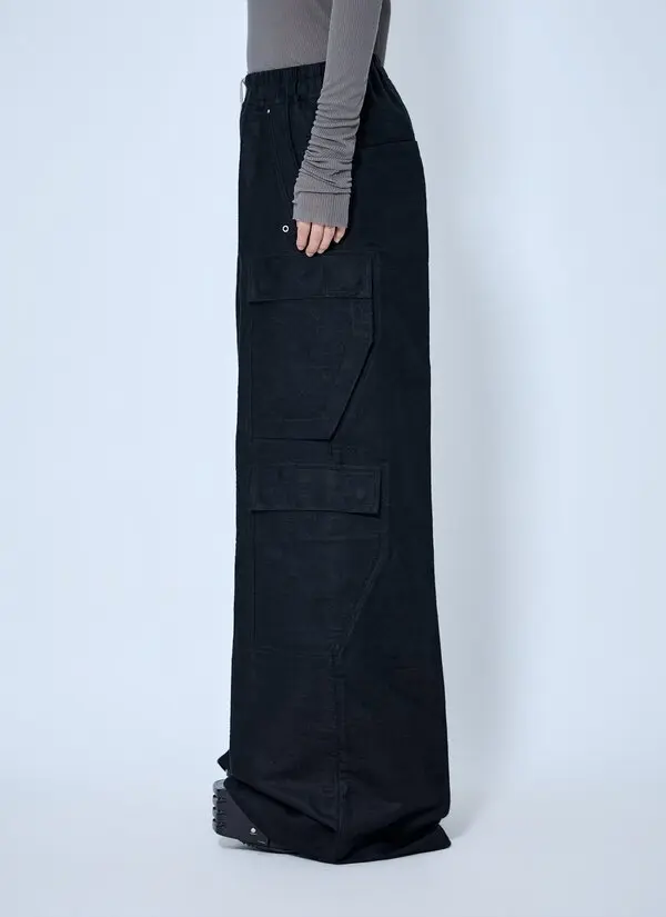 Rick Owens Wide-leg Cargobelas Trousers - Black