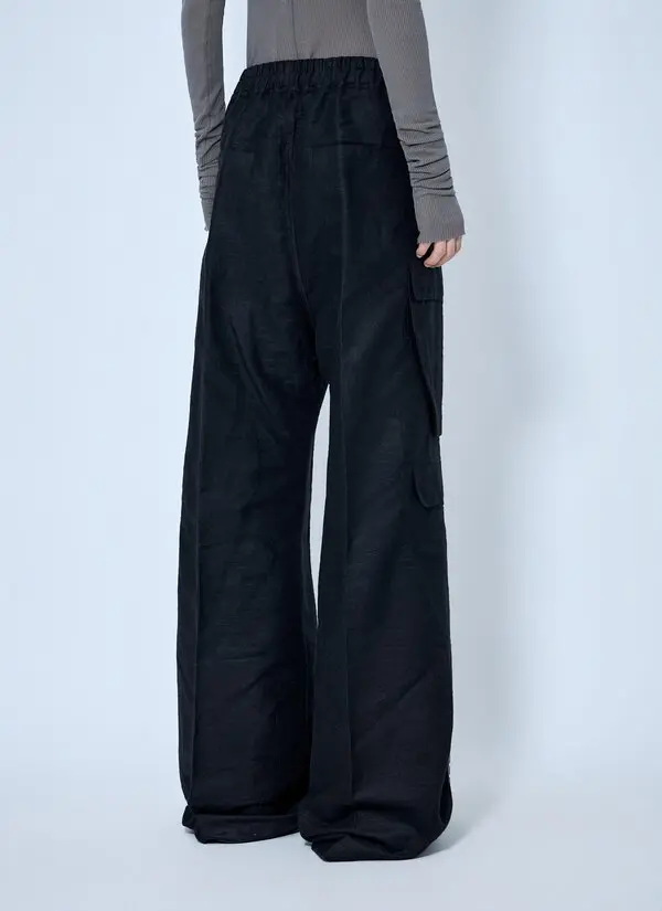 Rick Owens Wide-leg Cargobelas Trousers - Black