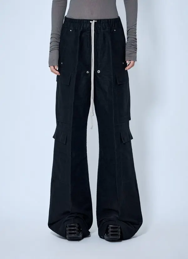 Rick Owens Wide-leg Cargo Trousers - Black