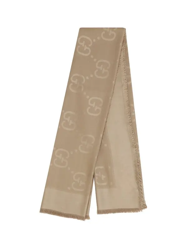 Gucci Scarf In Wool And Silk