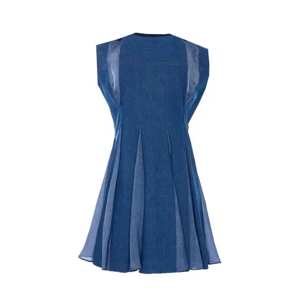 Sacai Denim X Knit Dress