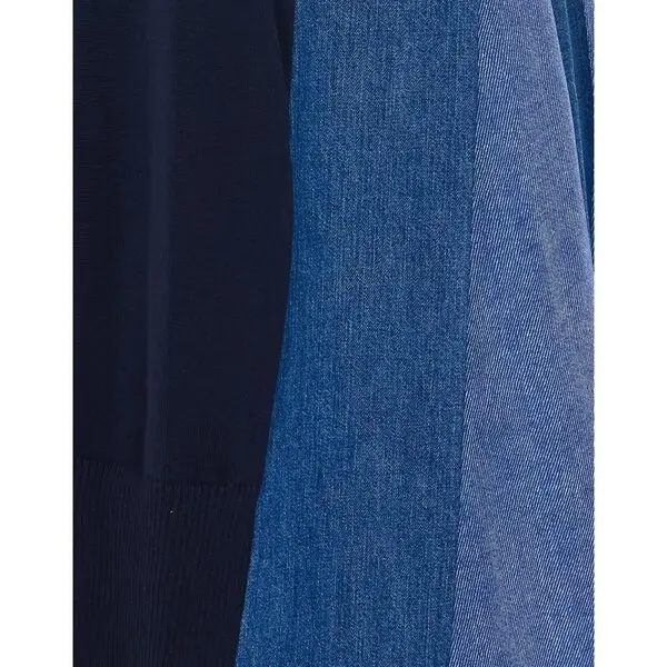 Sacai Denim X Knit Dress