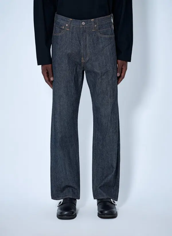 Visvim Social Sculpture 01 Wide Mud Jeans - Blue