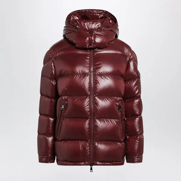 Moncler Dark Maire Down Jacket In Nylon Laque - Red
