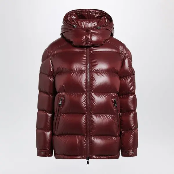 Moncler Dark Maire Down Jacket In Nylon Laque - Red