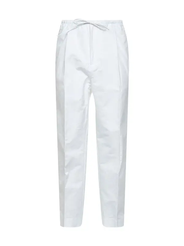 Bottega Veneta Cotton Poplin Drawstring Trousers - Multicolor