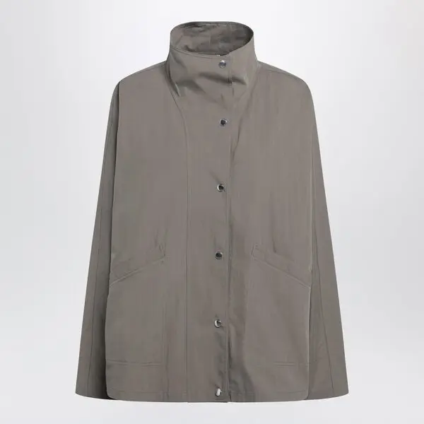 TOTEME Windbreaker In Clove Grey Cotton Blend - Gray