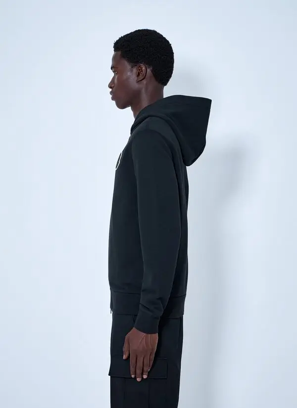 Moncler Zip Hoodie With Logo Patch