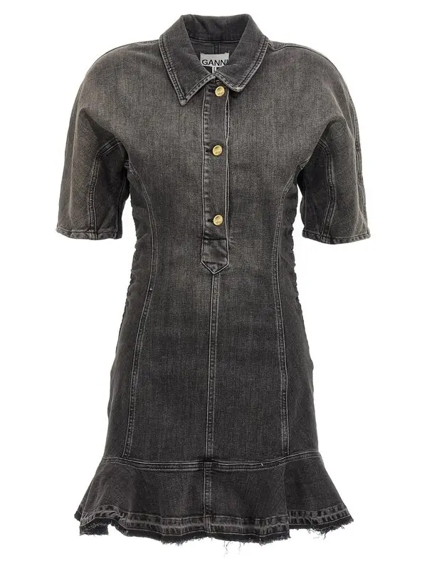 GANNI Tint Edge' Dress - Black