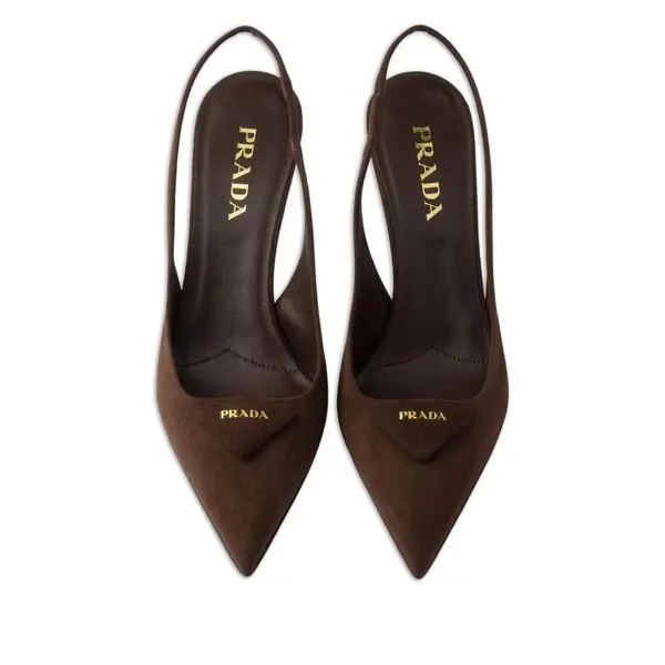 Prada Suede Slingback Pumps