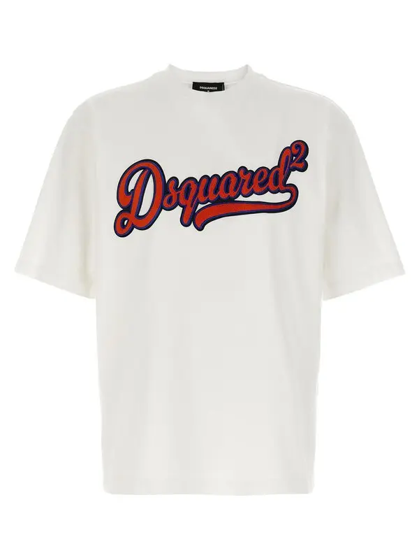 Dsquared2 Sponge Patch' T-shirt - White