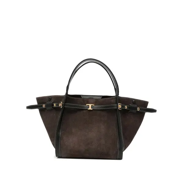 TOD'S Suede Tote Bag - Brown