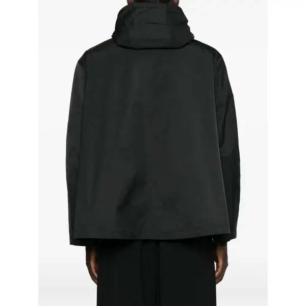 Balenciaga Logo Print Hooded Jacket