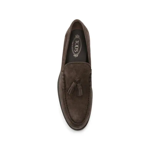 TOD'S Suede Tassel Loafers