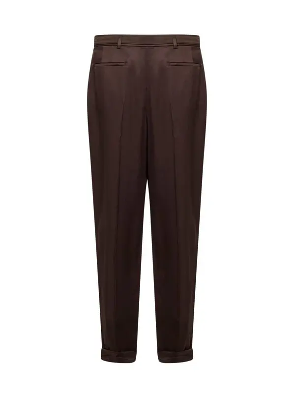 Saint Laurent Duchesse Silk Satin Slim-fit Trousers - Multicolor