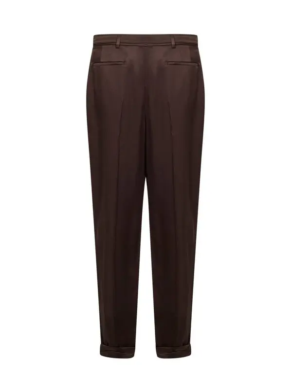 Saint Laurent Duchesse Silk Satin Slim-fit Trousers - Multicolor