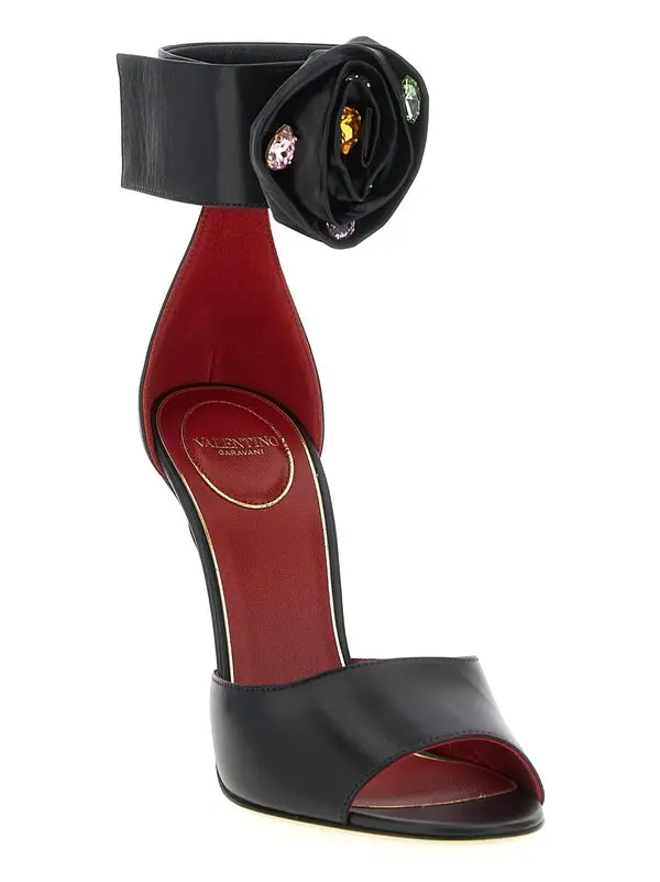 Valentino Garavani Drip Rose' Sandals