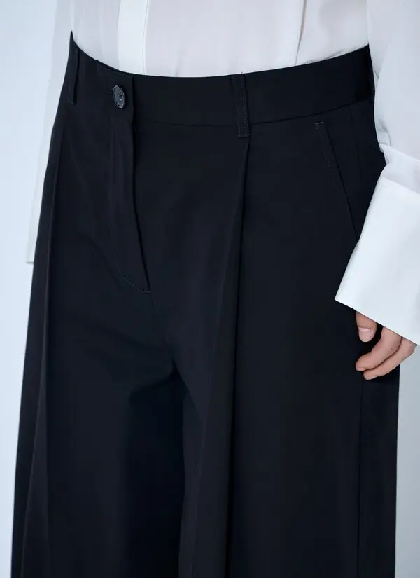 TOTEME Single Pleat Cotton Trousers