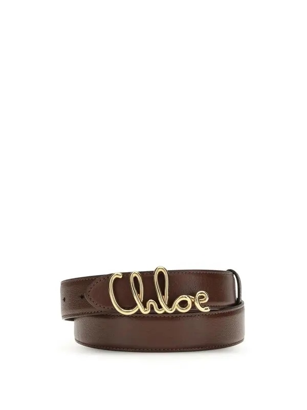 Chloé Iconic Leather Belt - Brown