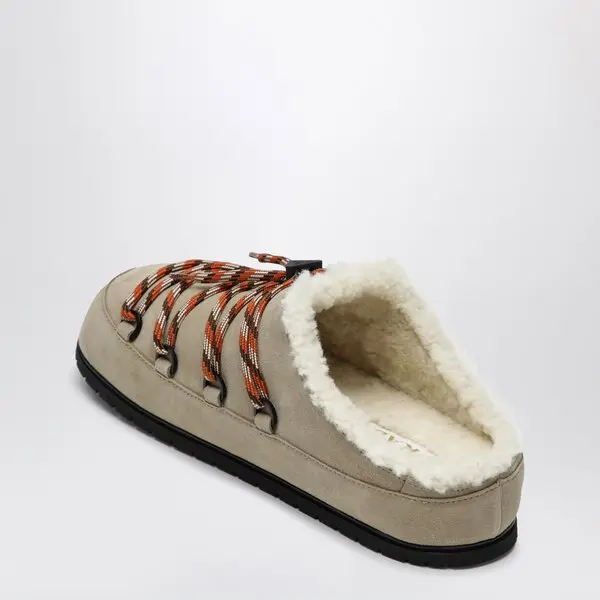 Prada Desert Suede Clogs With Braided Laces