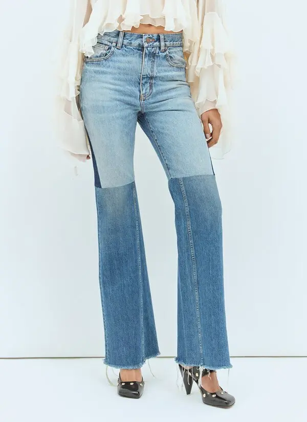 Chloé Flared Patchwork Jeans