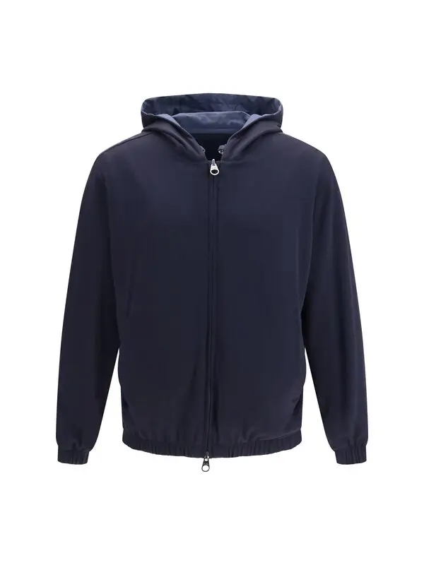 Loro Piana Windmate Hooded Bomber - Blue