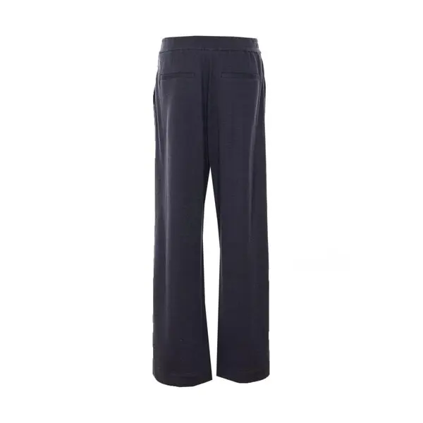 Brunello Cucinelli Wide Pants With Precious Stripe - Gray