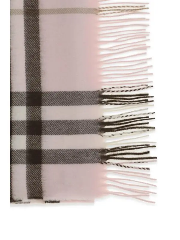 Burberry Check Cashmere Scarf - Pink