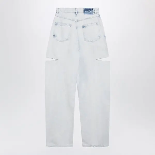 MAISON MARGIELA Cotton Denim Cut-out Jeans - Blue