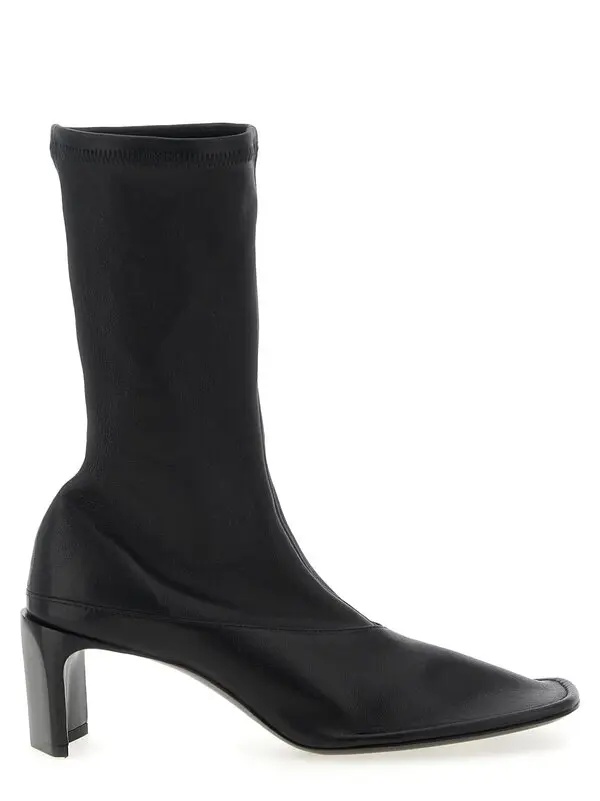 JIL SANDER Nappa Ankle Boots - Black