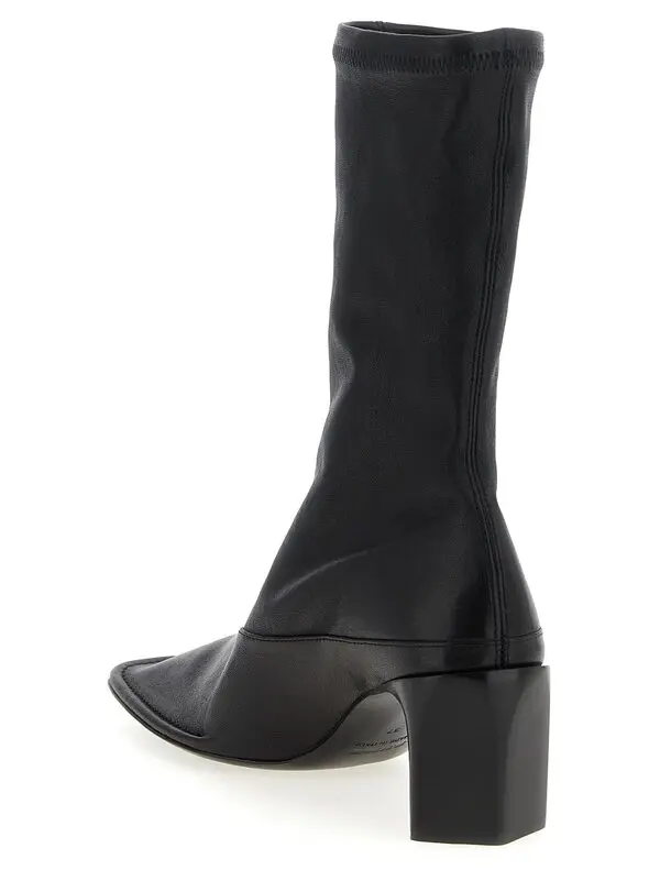 JIL SANDER Nappa Ankle Boots