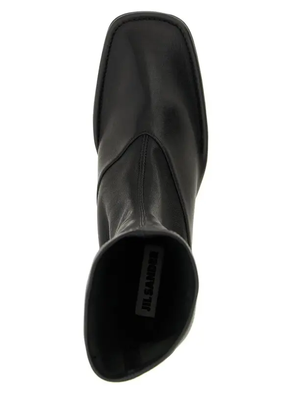 JIL SANDER Nappa Ankle Boots