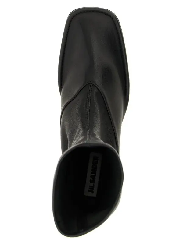 JIL SANDER Nappa Ankle Boots