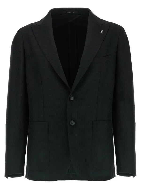Tagliatore Micro Squares Blazer - Black