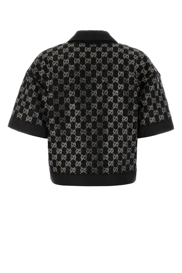Gucci Boucle Polo Shirt - Black