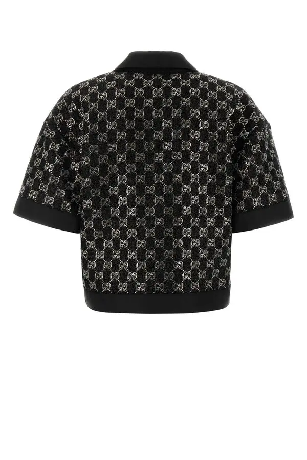 Gucci Boucle Polo Shirt - Black