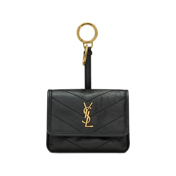 Saint Laurent Quilted Leather Bag Accessory - Black
