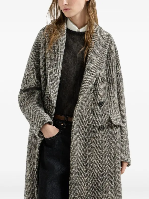 Brunello Cucinelli Wool Double-breasted Coat