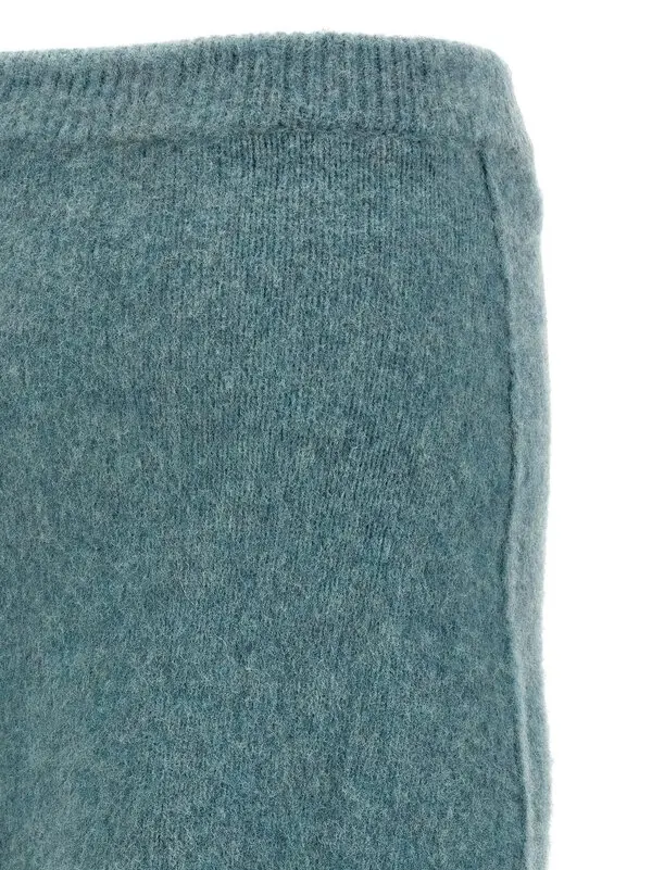 JIL SANDER Wool Knit Skirt - Blue