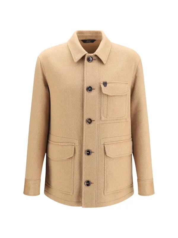 Brioni Workwear Cashmere Jacket - Cream
