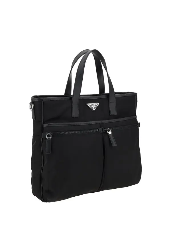 Prada Logoed Tote Bag