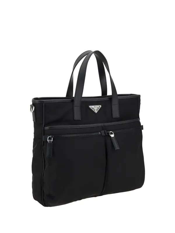 Prada Logoed Tote Bag