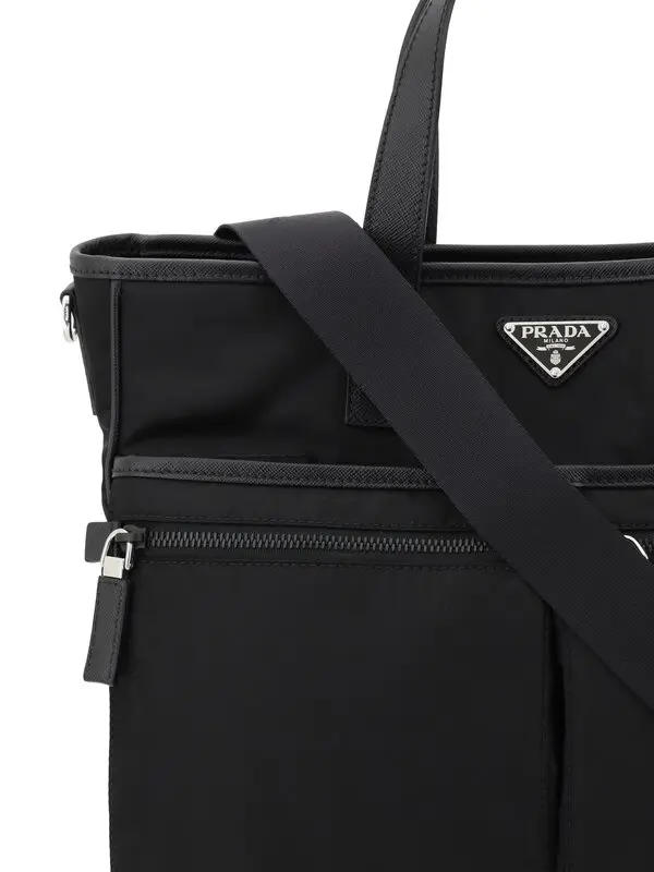 Prada Logoed Tote Bag