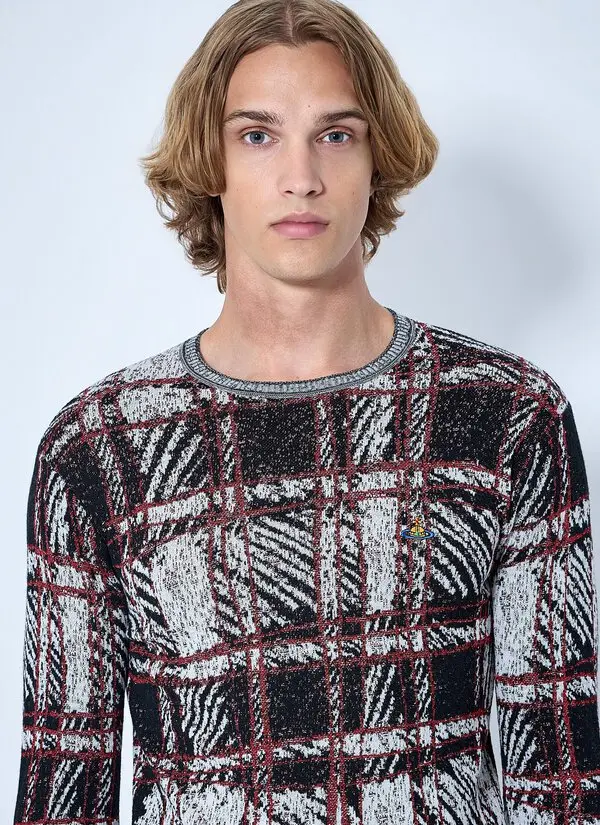 VIVIENNE WESTWOOD Piqué Sweater - Gray