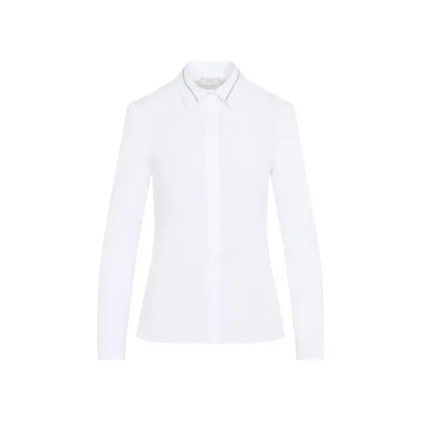 Peserico Bimaterial Shirt - White