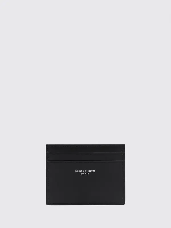 Saint Laurent Leather Credit Card Holder