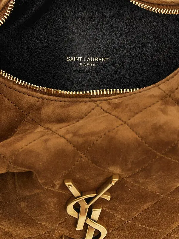 Saint Laurent Baby Icarino Suede Handbag